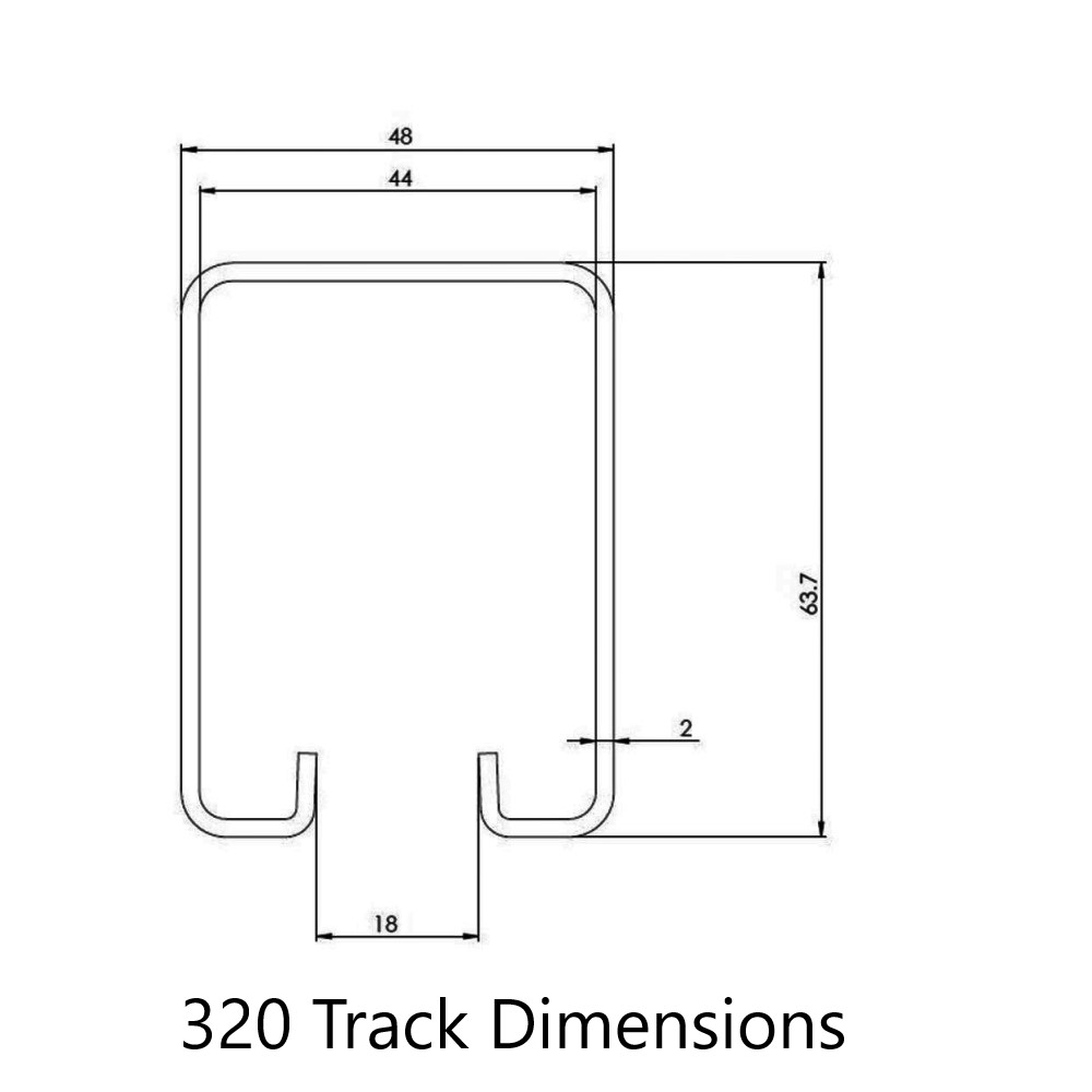 Coburn Straightaway 320 Top Track 400Kg