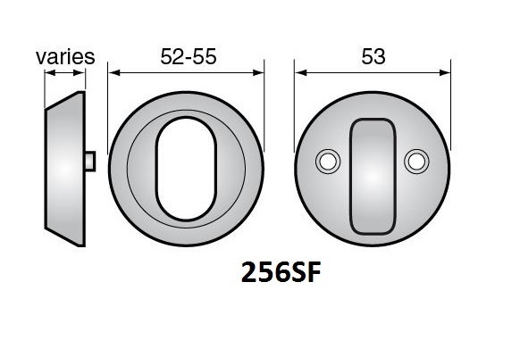 Assa 256SF Accessory Set 13mm Cylinder Ring+Thumbturn