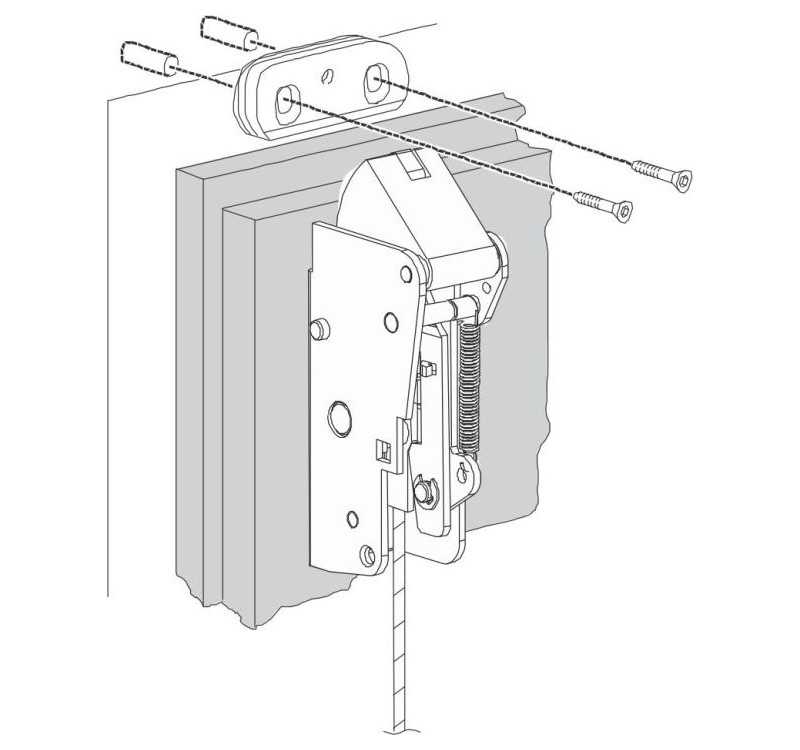 Briton 574V Pullman Latch Kit Top & Bottom
