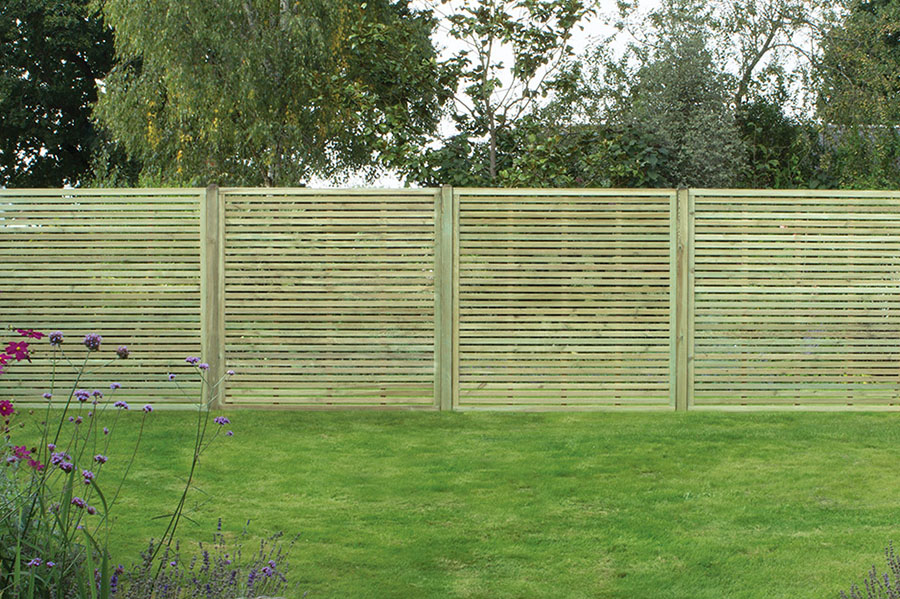 KDM Slatted Fence Panel | 1.8m x 1.8m (6ft x 6ft)